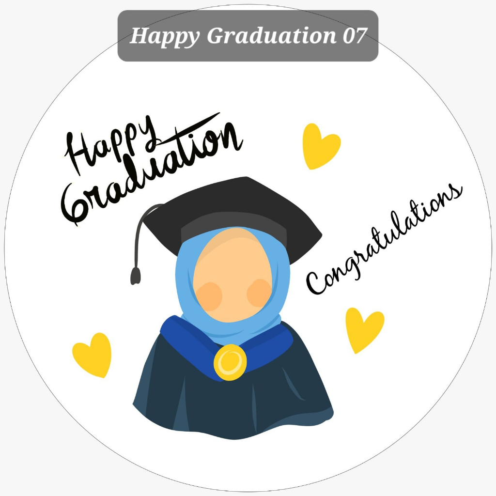 Jual (10pcs) Hang Tag Happy Graduation Wisuda Kelulusan Sekolah ...