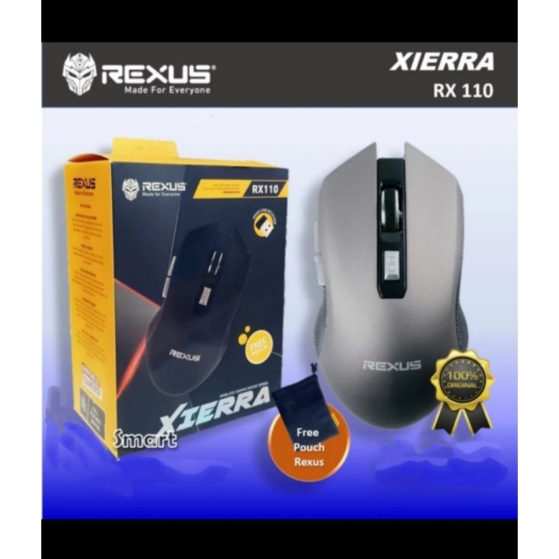 Jual Rexus Xierra Rx 110 Mouse Gaming Wireless Shopee Indonesia