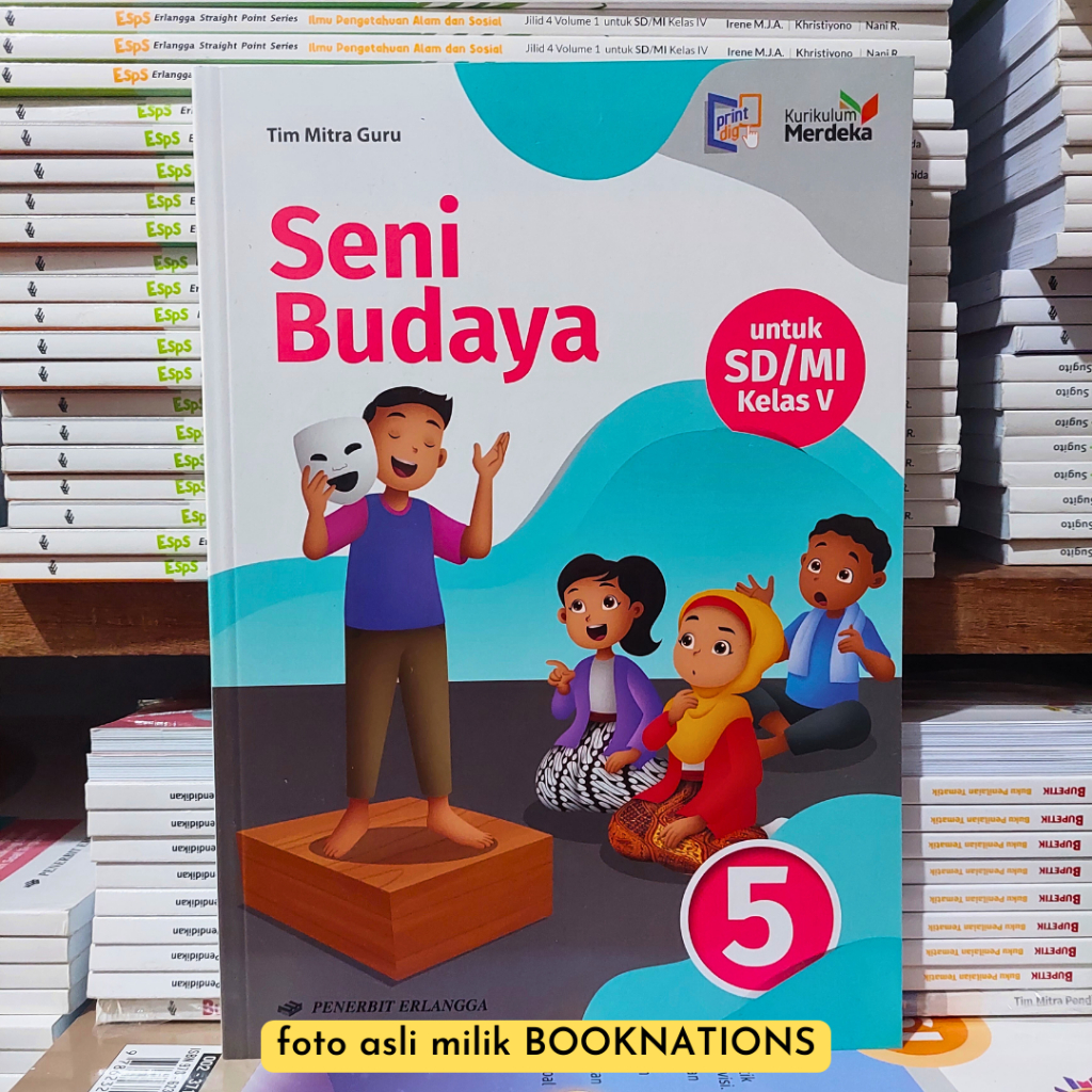 Jual Buku SBDP SENI BUDAYA Kelas 5 SD / MI Kurikulum Merdeka ERLANGGA | Shopee Indonesia