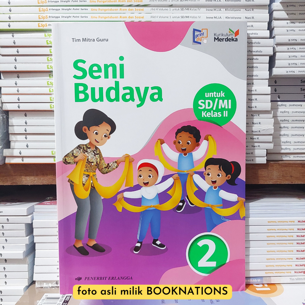 Jual Buku SBDP Seni Budaya Kelas 2 SD / MI Kurikulum Merdeka ERLANGGA | Shopee Indonesia