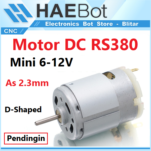 Jual [HAEBOT] Dinamo Motor DC RS380 2.3mm RS-380 380 Mini Bor Car Model ...