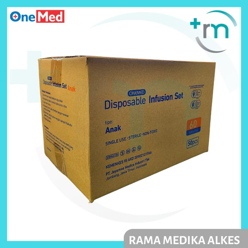 Jual Infus set dewasa & anak per box ( 1 box isi 50 pcs ) | onemed ...