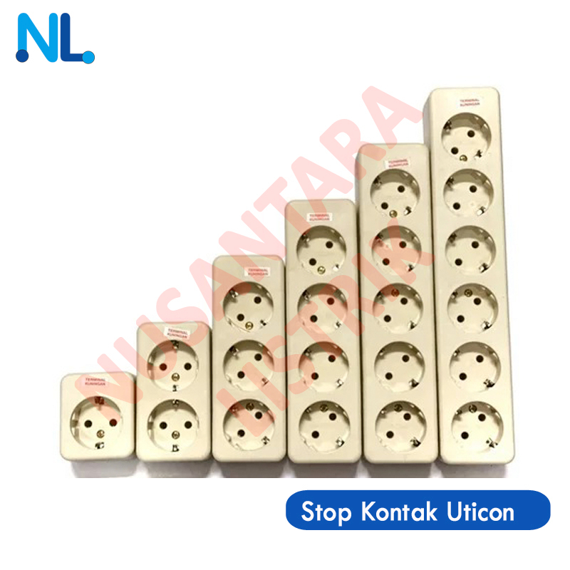 Jual Stop Kontak UTICON 1/2/3/4/5/6 Lubang | Shopee Indonesia