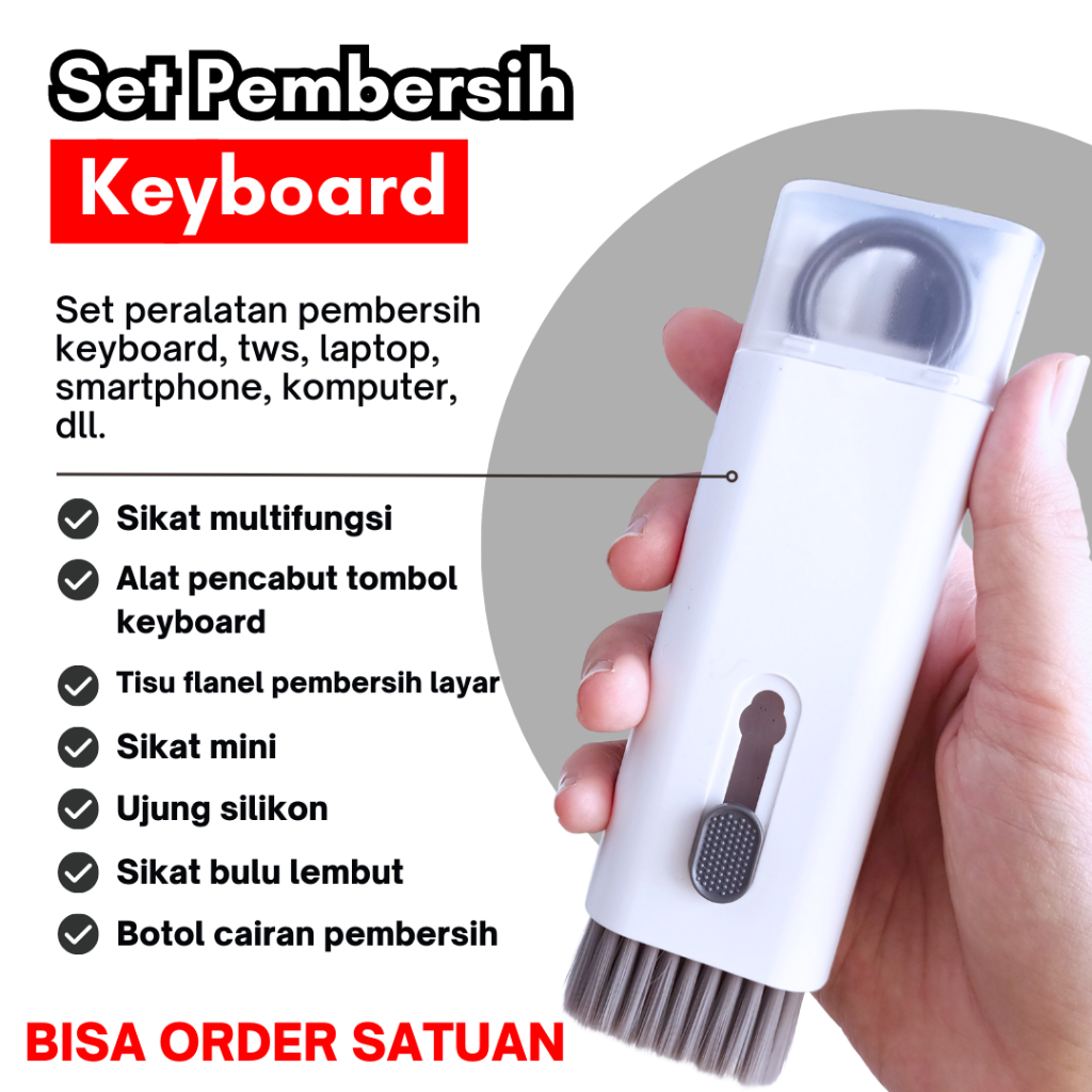 Jual Cleaning Kit Keyboard 7in1 Multifungsi – Set Pembersih Keyboard ...