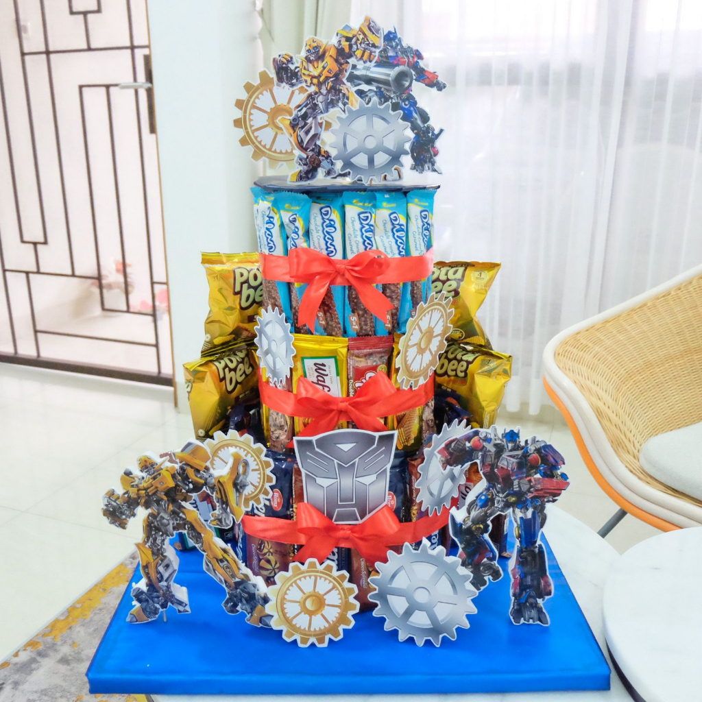 Jual Transformer - Snack Tower Cake Tart Birthday / Kado Ulang Tahun ...