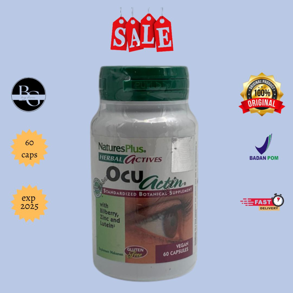 Jual Natures Plus Ocu Actin 60 Kapsul - Kesehatan Mata Merah, Rabun ...