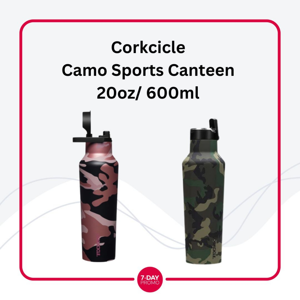 Jual Corkcicle Camo Sports Canteen 20oz/ 600ml Botol Minum | Shopee ...