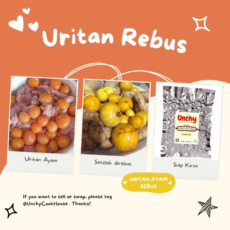Jual URITAN AYAM / BAKAL TELUR AYAM 750 GRAM (SUDAH DIREBUS~SIAP MASAK ...