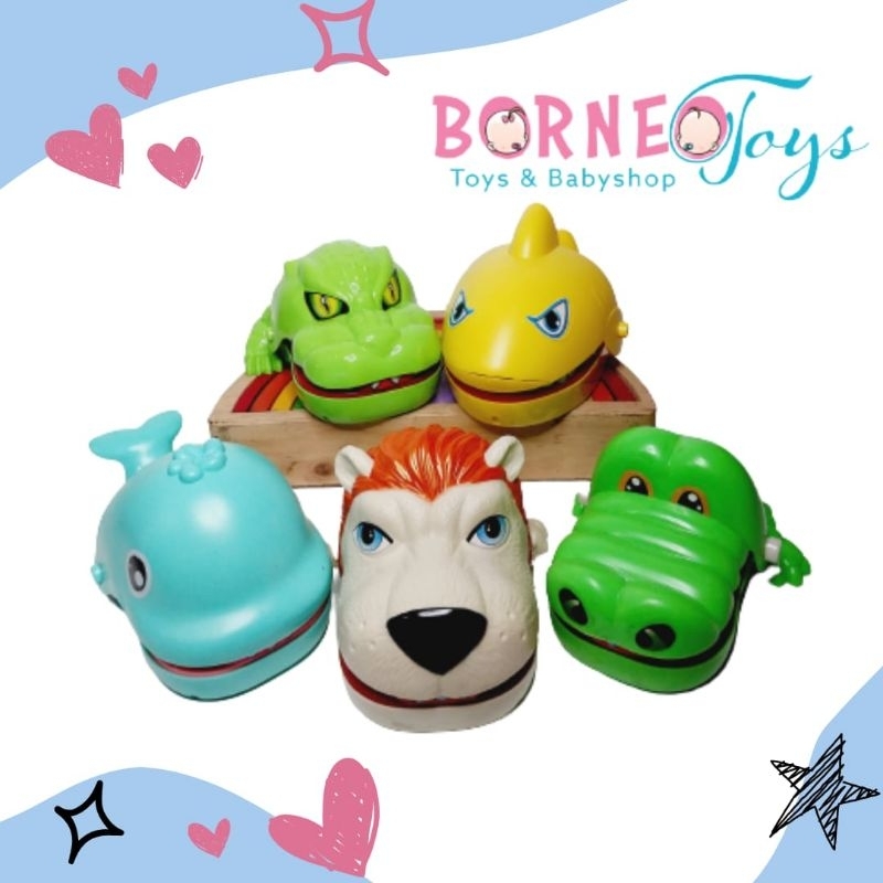 Jual MAINAN PRANK CROCODILE/PAUS/HIU/GODZILLA/SINGA GIGIT KEMASAN BOX ...