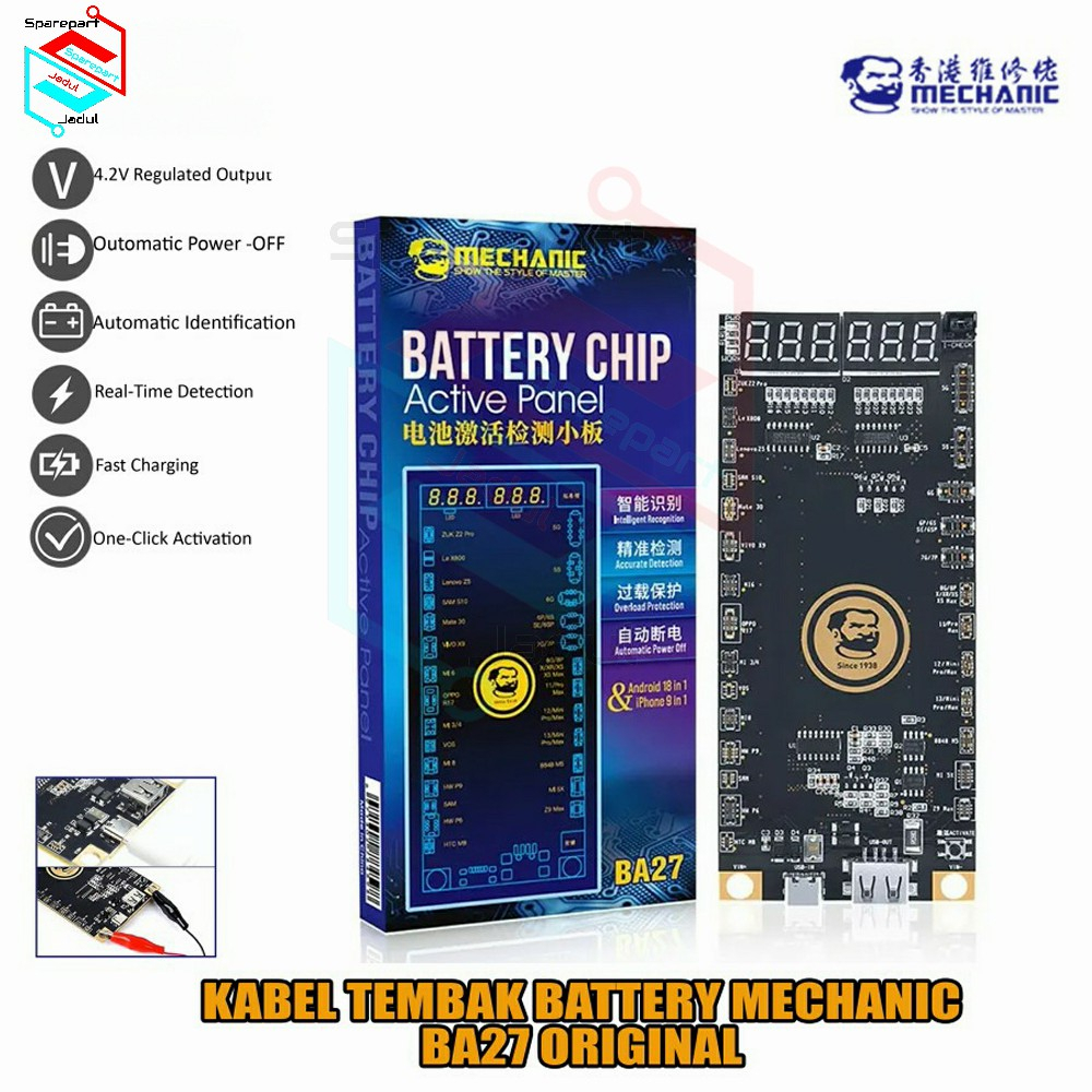 Jual Kabel Tembak Battery Mechanic BA27 For Android IP 13 770406 ...