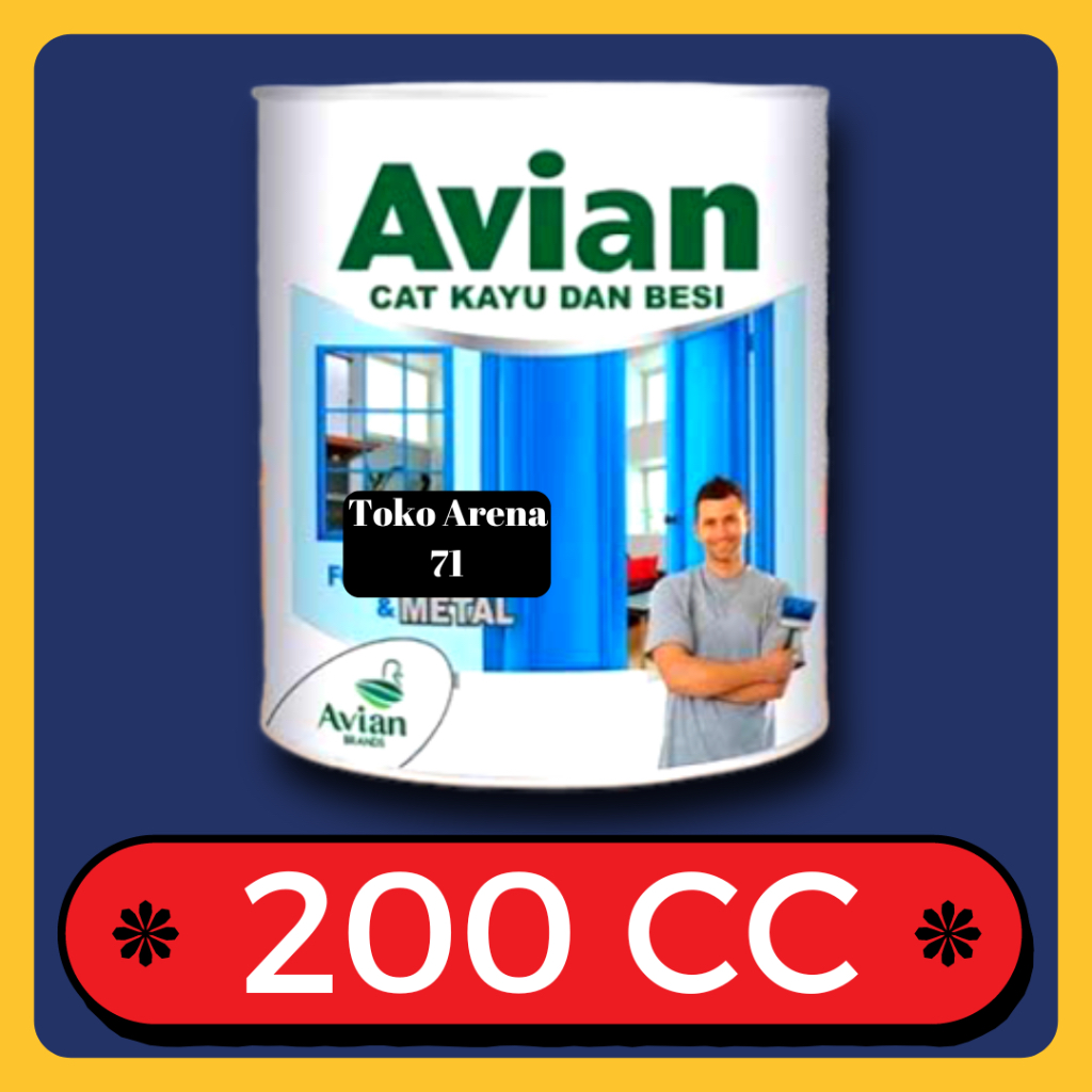 Jual Cat besi dan cat kayu avian kecil 200 cc 200cc 200ml 200 ml 0.2L ...