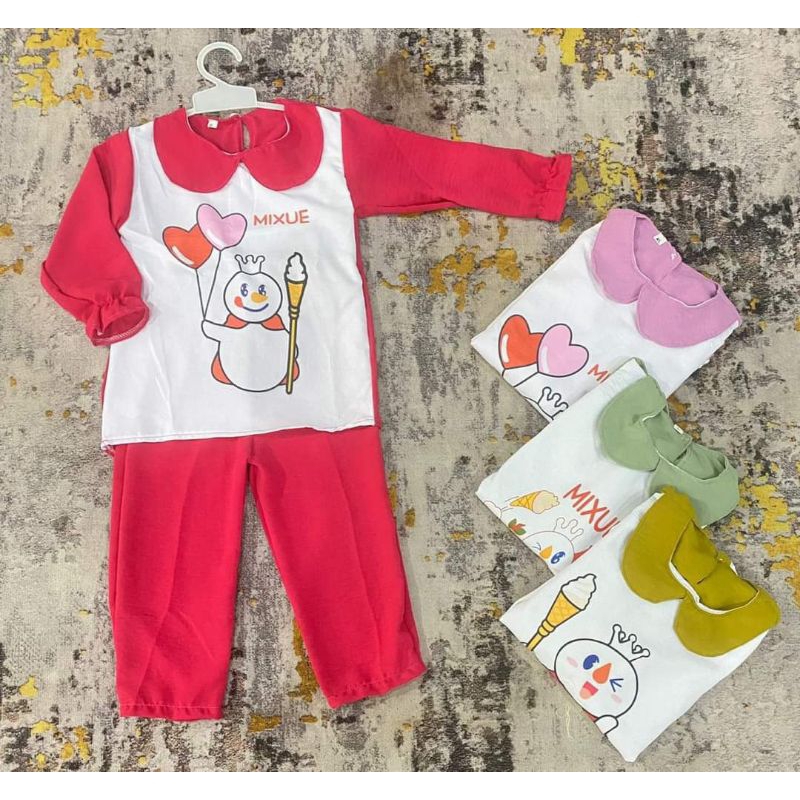 Jual SET CRINKLE MIXUE SET ELSA ONE SET ANAK MIXUE VIRAL CRINKLE ...