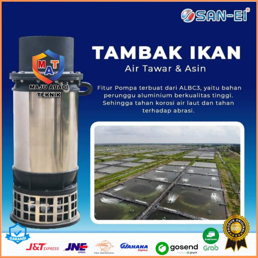Jual pompa celup kuras banjir 6" SANEI SEP-06 Pompa tambak udang 6 inch ...