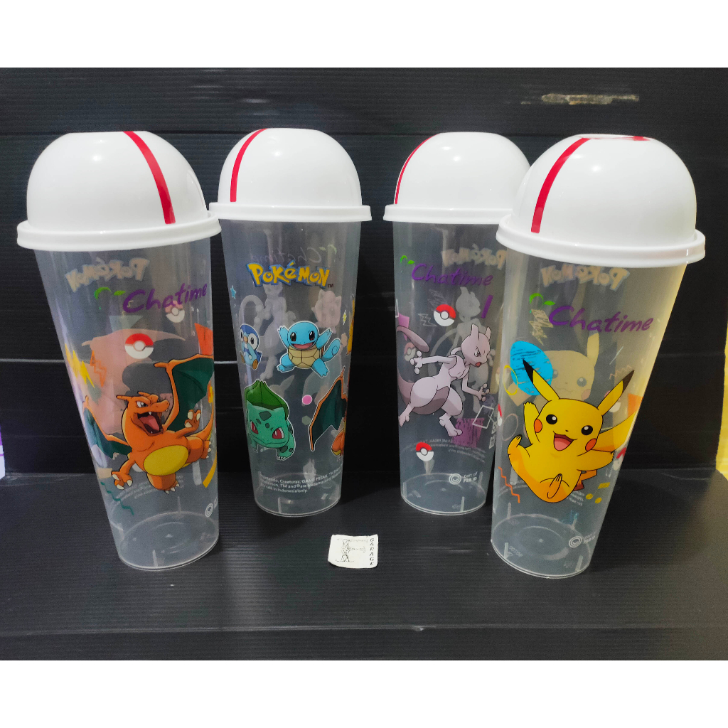 Jual Pokemon X Chatime Cup Reusable Tumbler Botol Minum Pikachu ...
