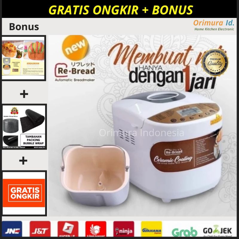 Jual Re Bread Gold Seri RB 250 C- Mesin Pembuat Roti Ceramic - Bread ...