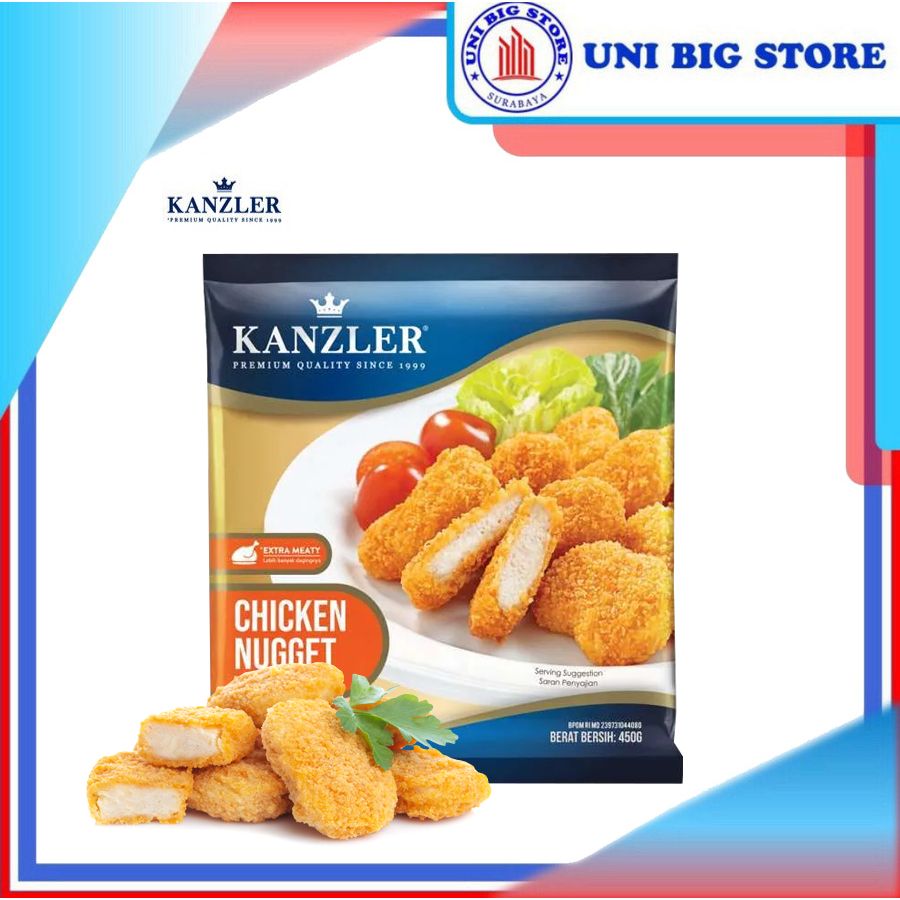 Jual Kanzler Chicken Nugget Premium Original Extra Meaty 450 gr Nuget ...
