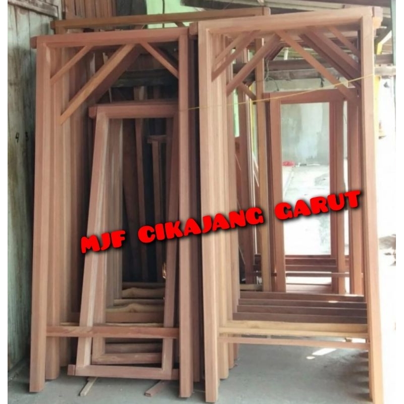 Jual Kusen pintu kayu mahoni/kusen pintu gundul ukuran 80x190 Murah ...