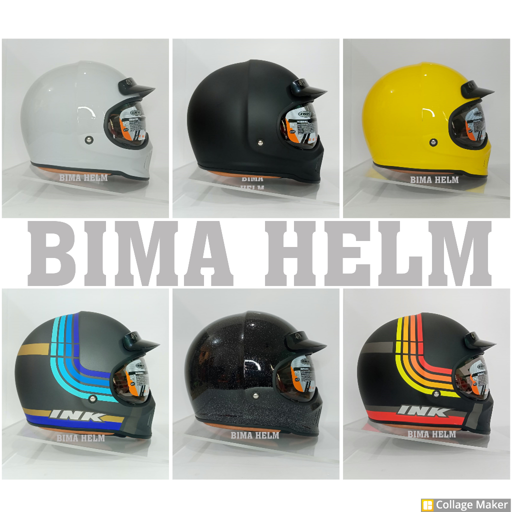 Jual HELM FULLFACE RETRO INK TROOPER ORIGINAL | Shopee Indonesia