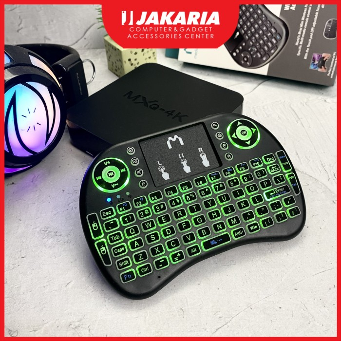 Jual Mini Keyboard Wireless Touchpad Backlight i8 Original Mediatech MK ...
