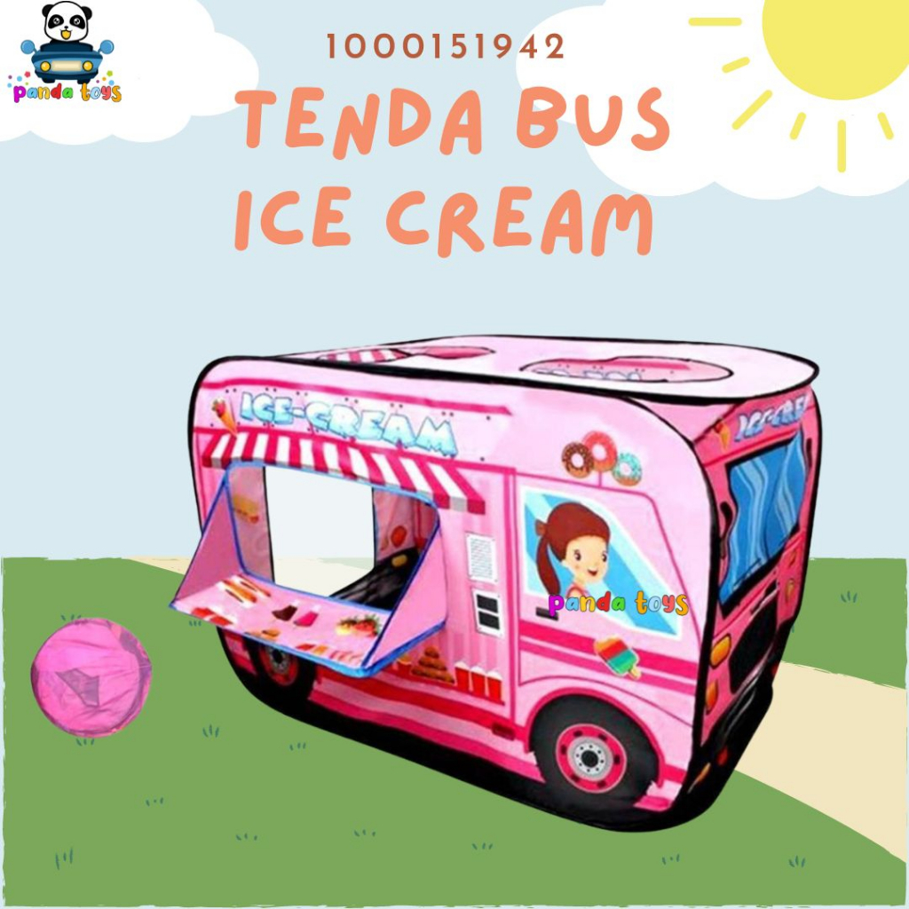 Jual MAINAN ANAK TENDA BUS ICE CREAM WG-823 | Shopee Indonesia