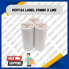 Jual Label Harga 2 Baris Putih / Price Label 2 Line / Refill Price ...