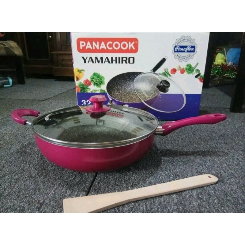 Jual free buble wook pan panacook yamahiro 32 cm | Shopee Indonesia