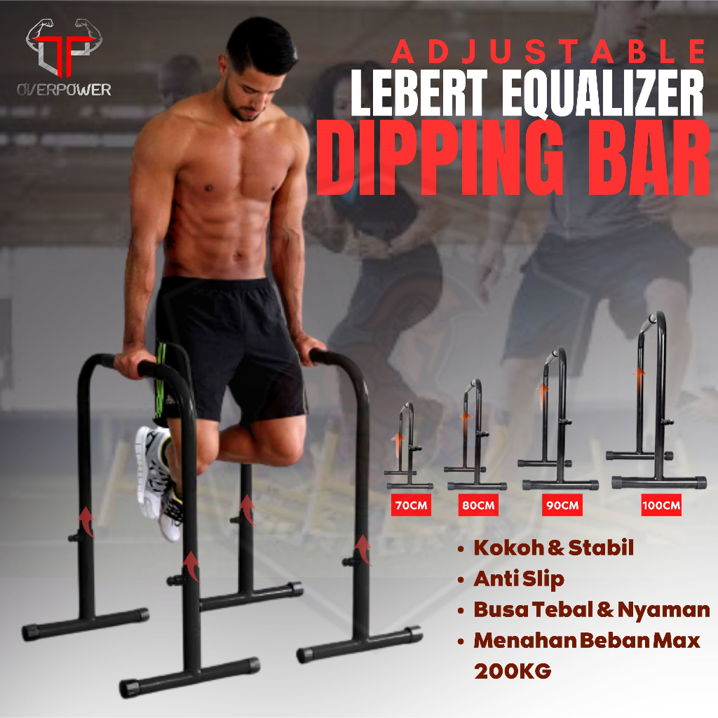 Jual Lebert Equalizer - Mobile Dip Bar Dipping Calisthenic Crossfit Dips | Shopee Indonesia