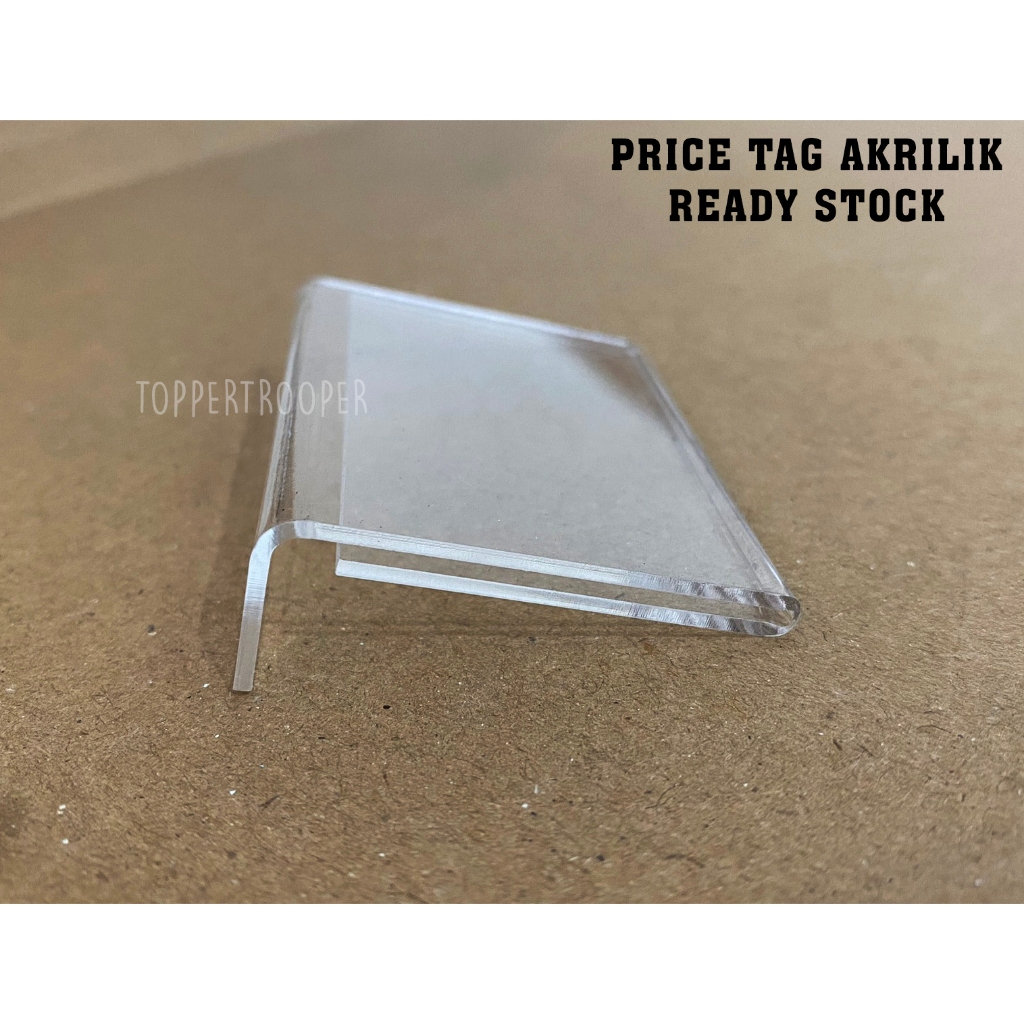 Jual READY STOCK Akrilik Label Harga | Acrylic Label / Price Tag ...
