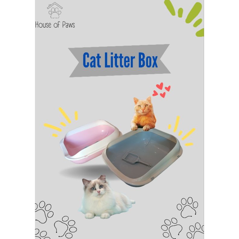 Jual Cat Litter Box Tempat pasir & tempat pup kucing dgn Varian Model ...