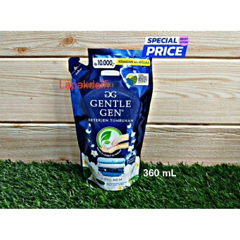 Jual Sabun Gentle Gen Detergen Cair Kemasan pouch 360ml kemasan ...