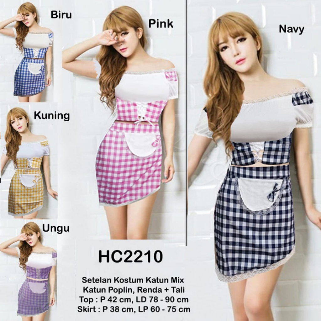 Jual Happycorn HC2210 Setelan Mini Kostum Renda Tali Cotton Stretch ...