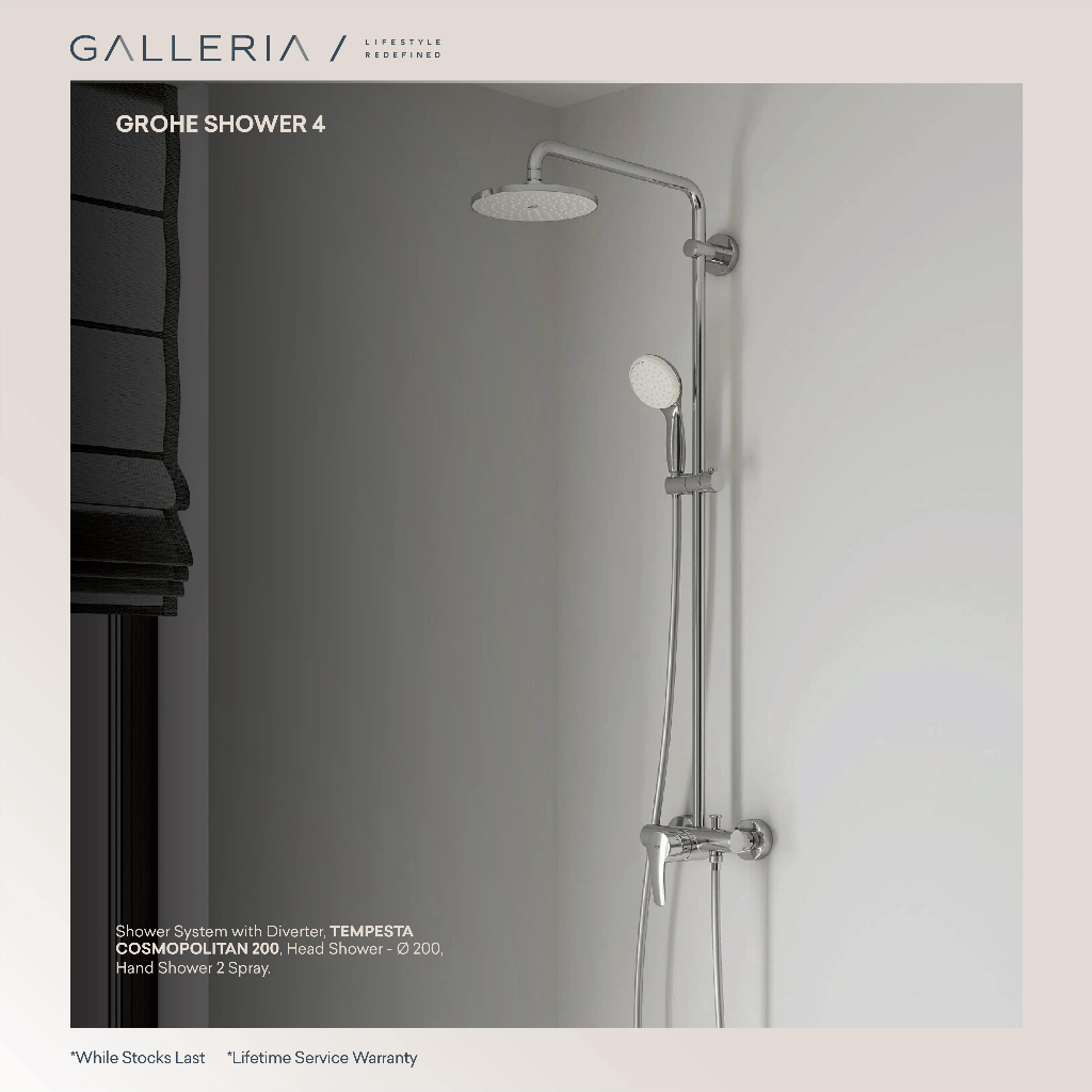 Jual Grohe Tempesta Cosmopolitan 200 Shower System - 26244001 | Shopee ...