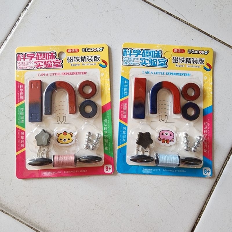 Jual Magnet Play Set/ Mainan Edukasi Magnet I U O/ Magnet Set Praktek ...