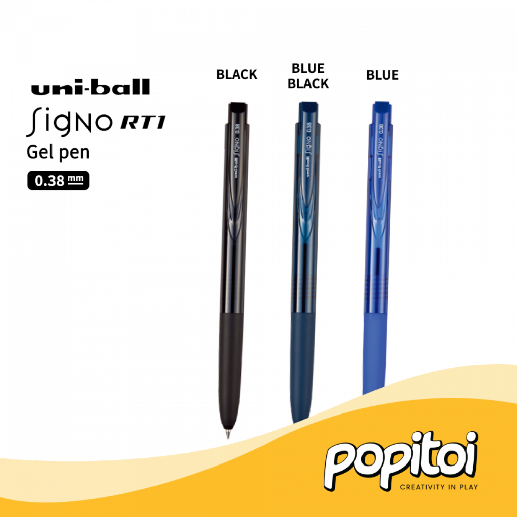 Jual Uniball Signo RT1 Gel Pen 0.38 0.5 mm Uni Ball Pulpen Ballpoint ...