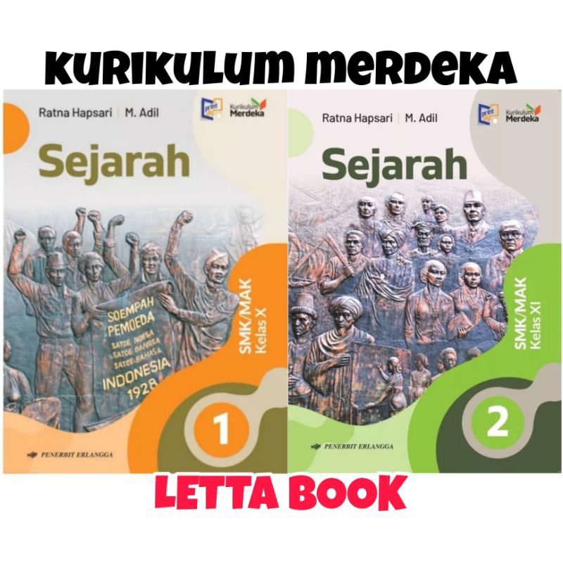 Jual BUKU SEJARAH KELAS 10 11 SMK/MAK ERLANGGA KURIKULUM MERDEKA | Shopee Indonesia