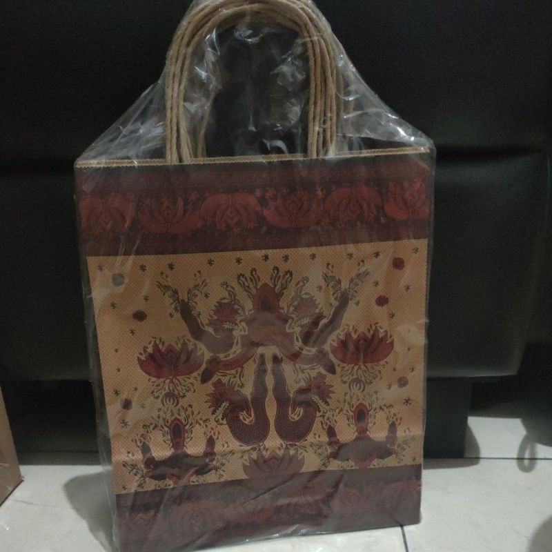 Jual TOTEBAG MOTIF BATIK 1 PACK (10 pcs) | Shopee Indonesia