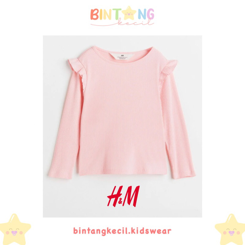 Jual H&M Kids Rib Top - Light Pink | HnM HM ORIGINAL | Shopee Indonesia