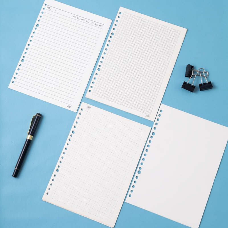 Jual LOOSE LEAF B5 ISI 50 LEMBAR KERTAS BINDER BAHAN BOOKPAPER KERTAS REFIL | Shopee Indonesia