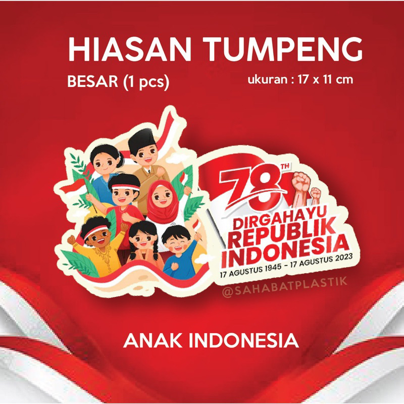 Jual HIASAN TUMPENG AGUSTUSAN / TOPER KUE DIRGAHAYU RI / HIASAN HUT RI ...