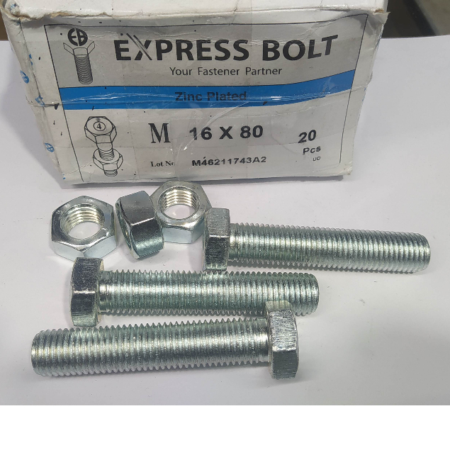 Jual Baut Mur M-16 × 80 Galvanize [BMP] | Shopee Indonesia