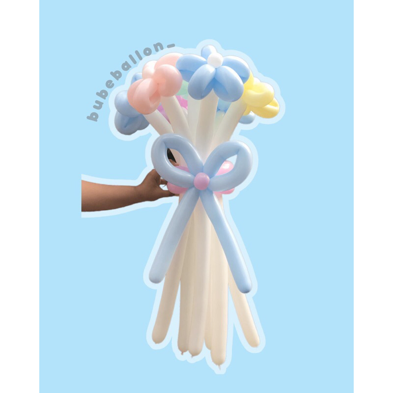 Jual (1JAMJADI)BOUQUET/BUKET/BUCKET BUNGA BALON TANGKAI PANJANG CANTIK ...