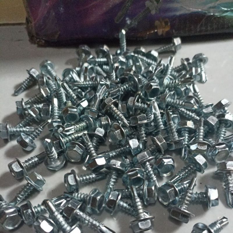 Jual ""HARGA PER 100 PCS ""baut Rofing 10 x 19 /baja ringan/ruping ...