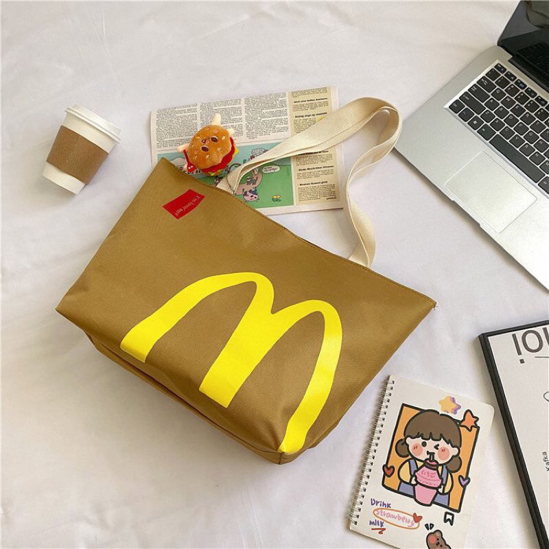 Jual [Chiyo] Tas Tote Bag McD (Free Gantungan Kunci) | Tas Wanita ...