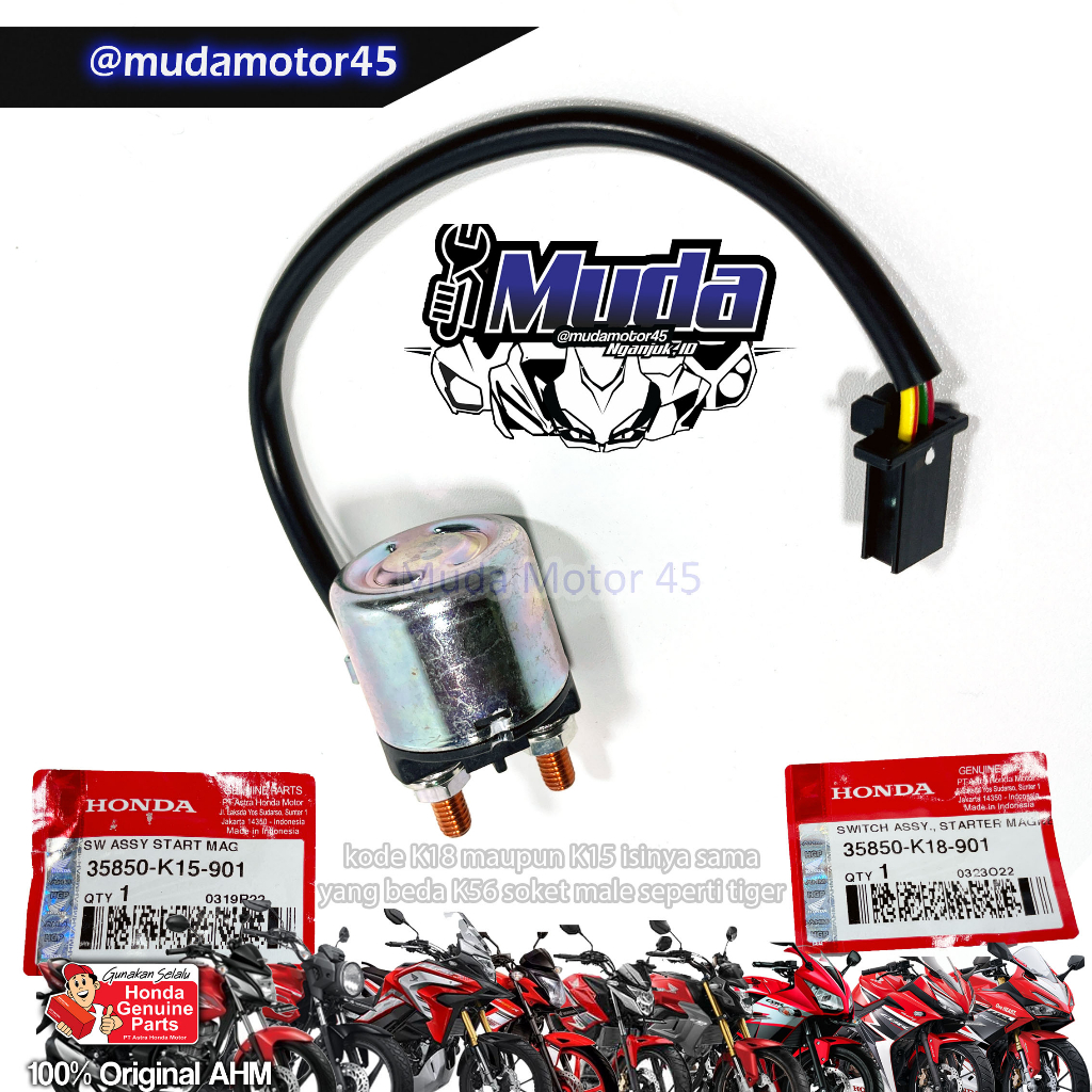 Jual SWITCH STARTER CB150R K15A CBR150R K45A 35850-K15-901 BENDIK SWIT ...