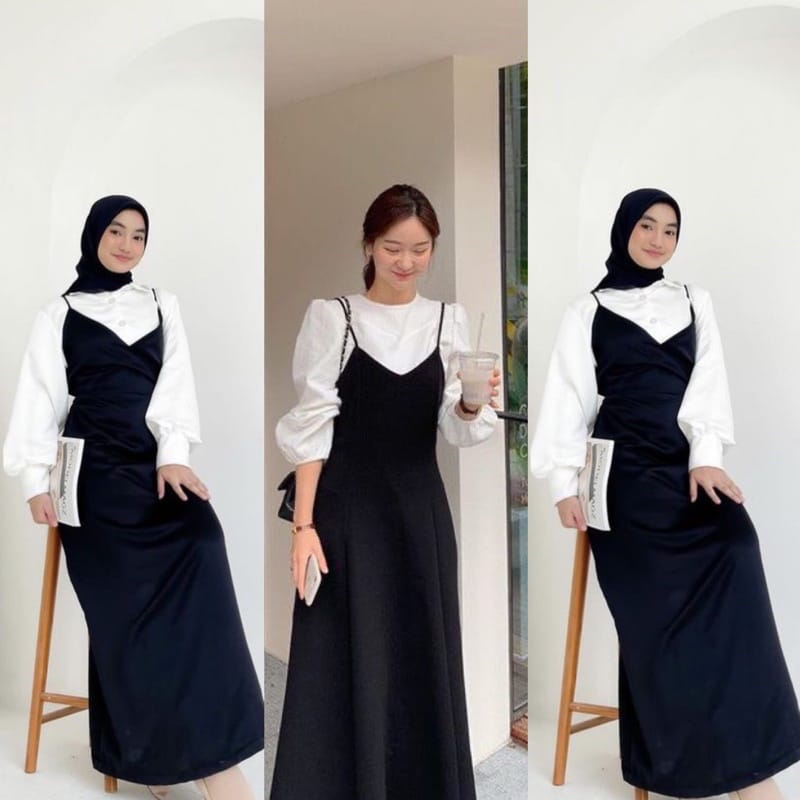 Jual TERBARU!!!!! PAKAIAN WANITA KEKINIAN / DRESS SATIN KIMONO KEKINIAN ...