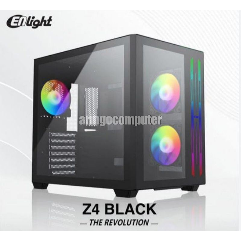 Jual Casing Enlight REVOLUTION Z4 BLACK (Free 3 FAN RGB) | Shopee Indonesia
