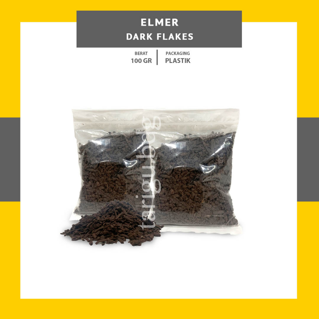 Jual CHOCOLATE FLAKES SQUARE ELMER 100GR - CHOCOLATE COMPOUND CHUNKS ...