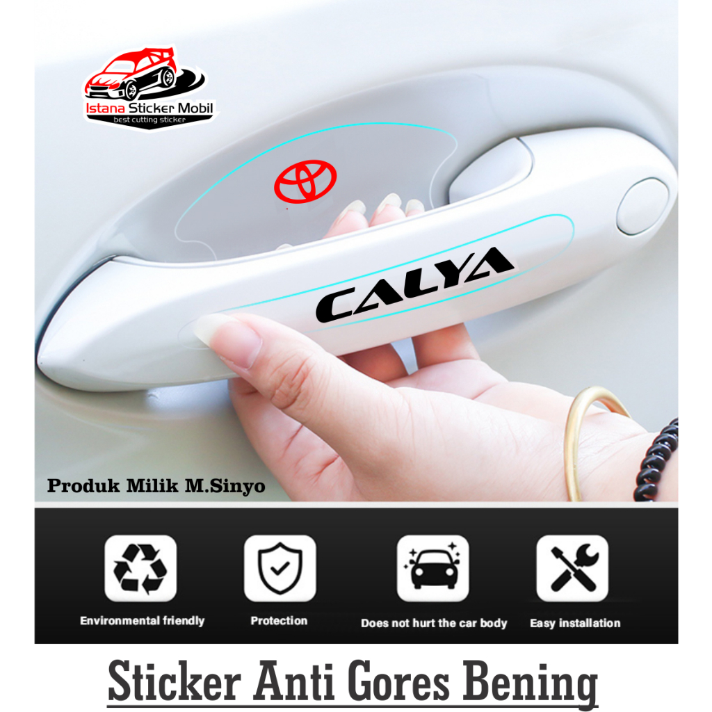 Jual stiker anti gores lecet pelindung gagang pintu mobil Toyota Calya ...