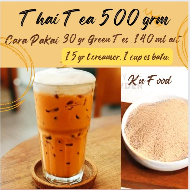 Jual Bubuk Minuman Thai Tea 500gr || Thai Tea Powder - 500 gram ...