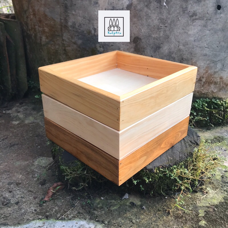Jual Kotak kayu 20x20 cm storage box hantaran | Shopee Indonesia